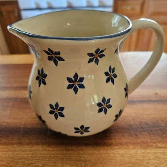 camsel | Kitchen | Vintage 98 Floral Blue Beigered Camsel Hamburg ...
